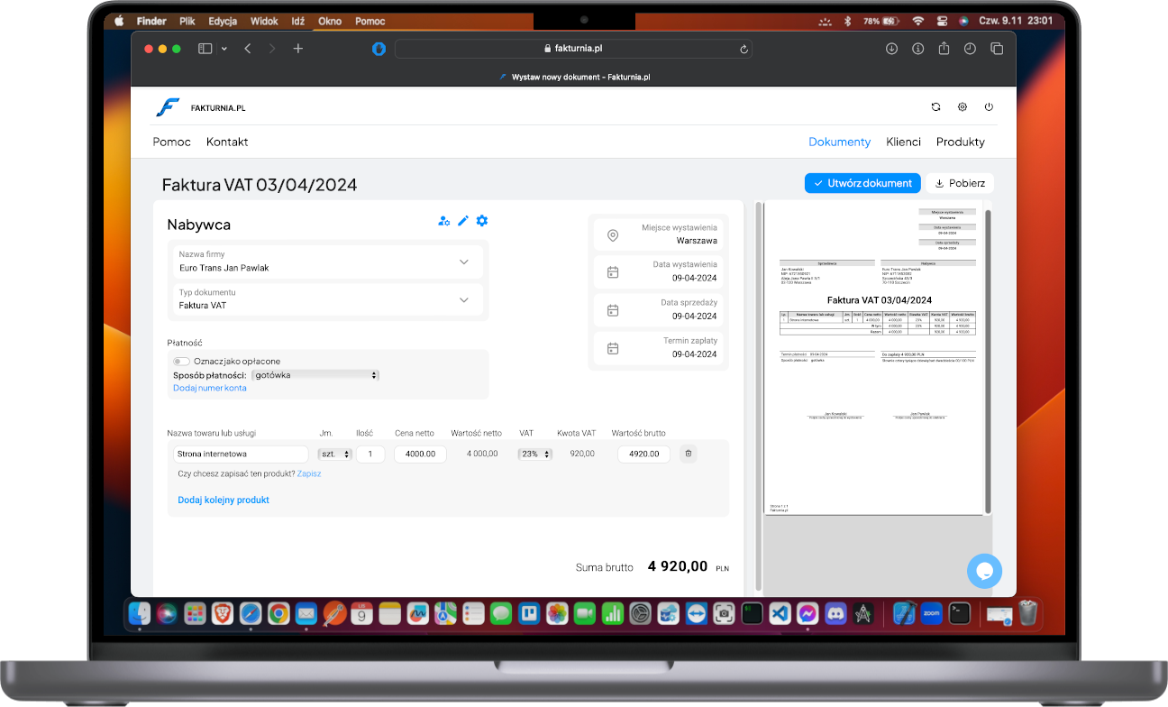 Fakturnia.pl – Poznaj najlepszy program do wystawiania faktur